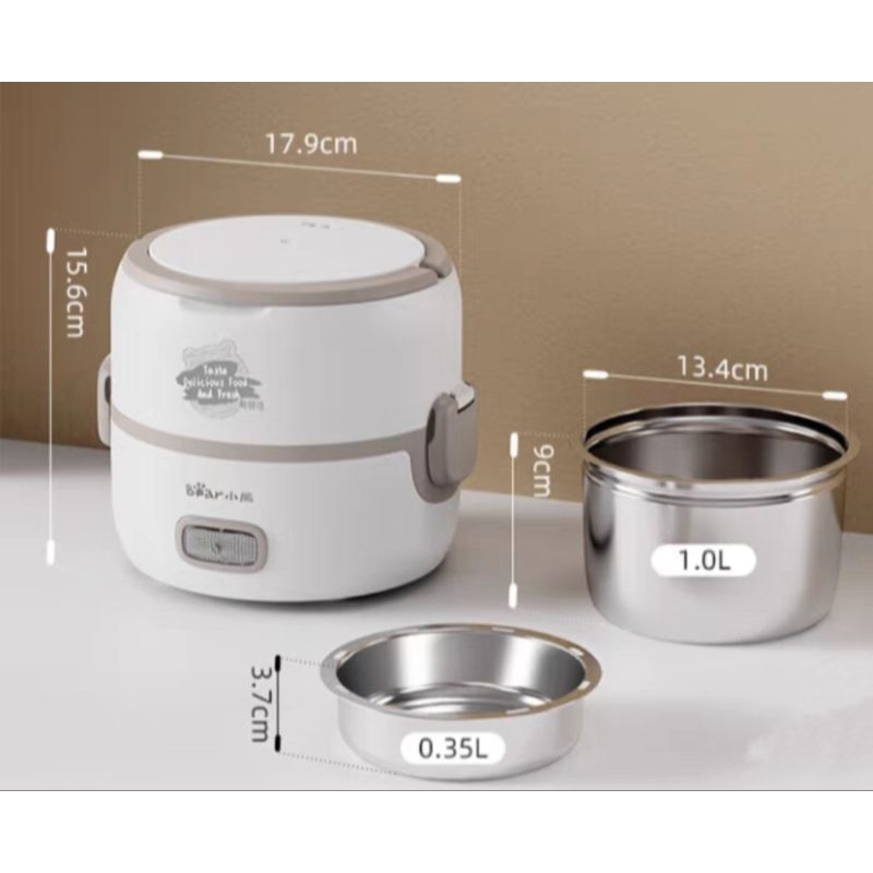 Boar/小熊电热饭盒/蒸煮饭盒/Electric lunch box/mini rice cooker/steamer/bear ...