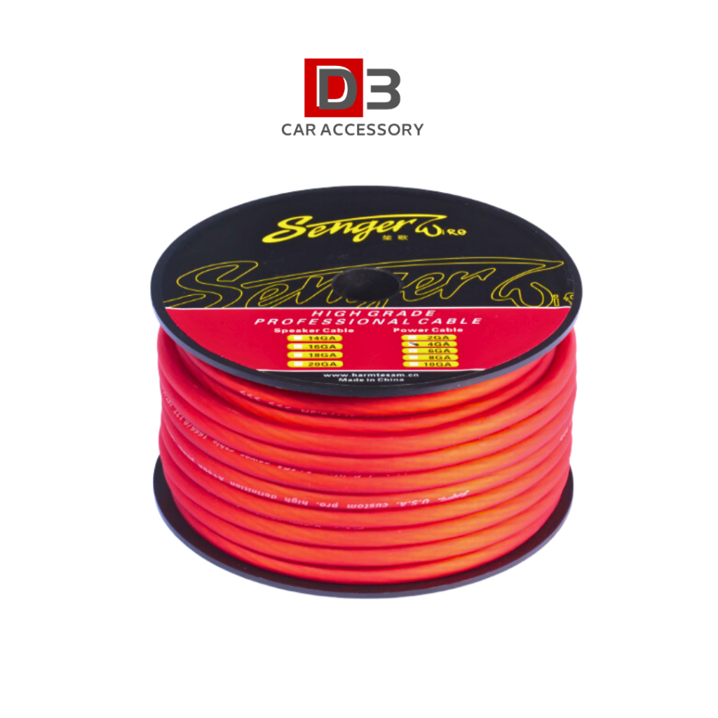 Senger 4 guage car Audio power Cable Wires OXYGEN-FREE PURE COPPER ...