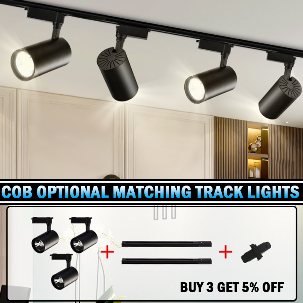 CANMEIJIA LED Linear Track Light Track Light Bar COB Spotlight Track ...