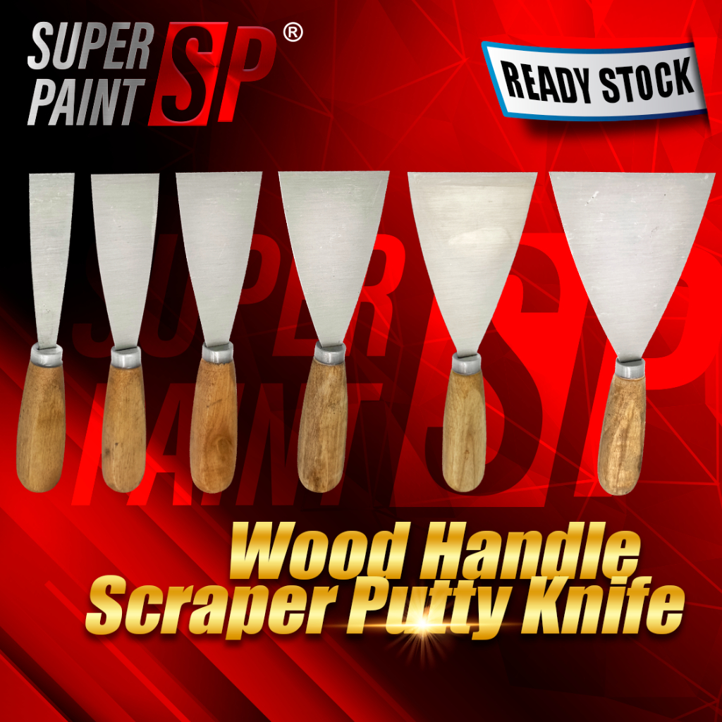 1" - 4" Wall Scrapper / Scraper Besi Paint Scrapper Putty Knife Wood ...