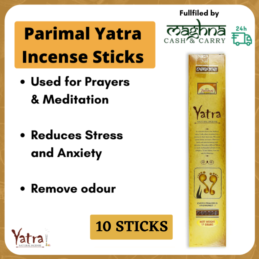 Parimal Yatra (Agarbatti) Natural Incense Sticks - 1 Pack (10 Sticks ...
