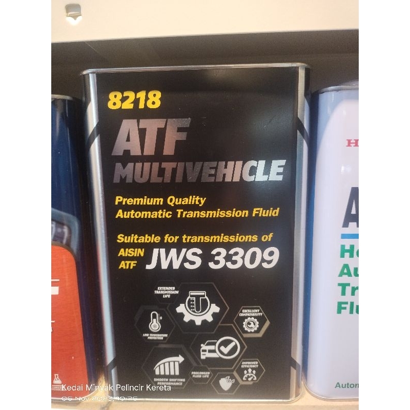MANNOL 8218 ATF MULTIVEHICLE JWS 3309 4L | Shopee Malaysia