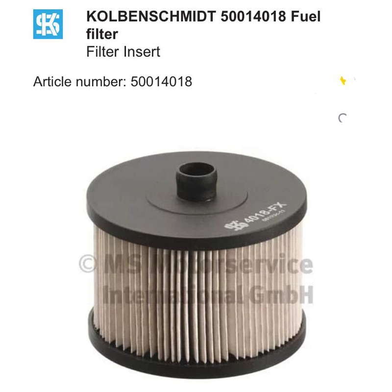 Fiat Ulysses Scodo mk2 Ford Kuga 2.0 HDI Diesel Fuel filter | Shopee ...