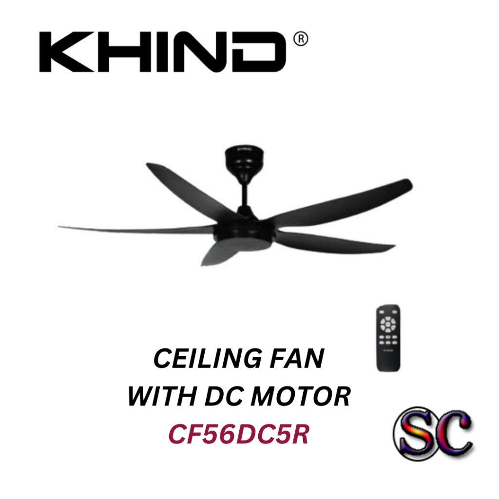 KHIND CEILING FAN WITH DC MOTOR CF56DC5R | Shopee Malaysia