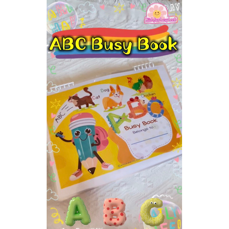 🌈ABC Busy Book安静书 Busy Book Colour Recognition ABC | Shopee Malaysia