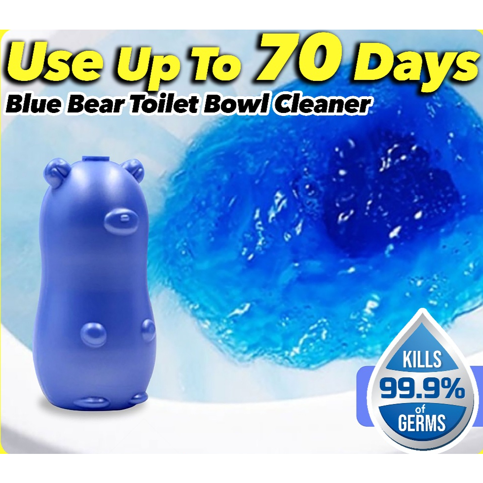 Toilet Flush Cleaner Blue Grizzly Bear Toilet Bowl Flush Aromatic ...