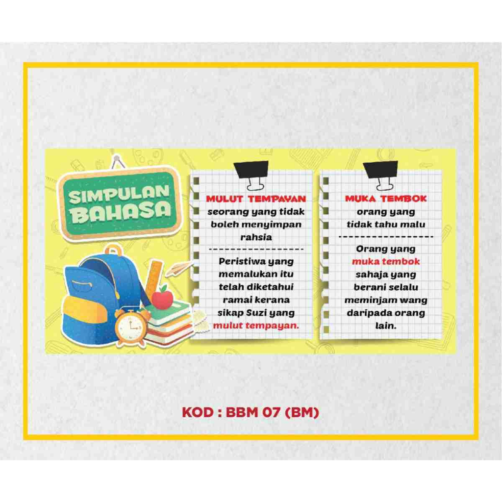 Poster Simpulan Bahasa | Peribahasa Melayu | BBM Bahasa Melayu | Sudut ...