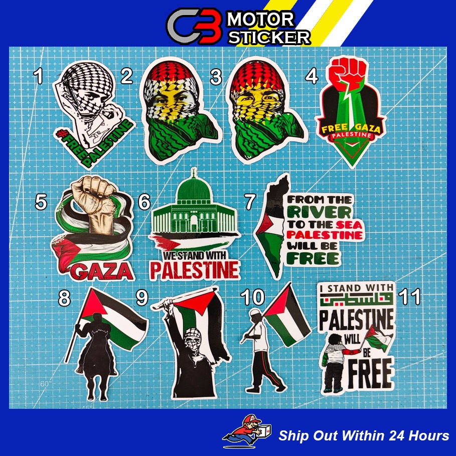 Free palestine sticker free gaza save palestine stiker / m365 | Shopee Malaysia
