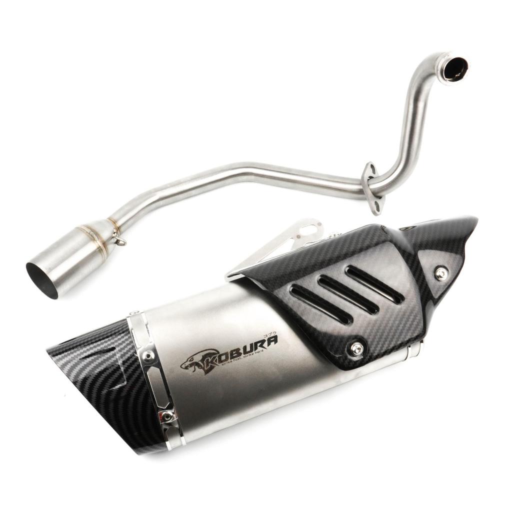 HONDA ADV150 ADV 150 KOBURA EXHAUST PIPE FULL SYSTEM EXHAUST MUFFLER SYSTEM SET ADV-150 - SILVER ...
