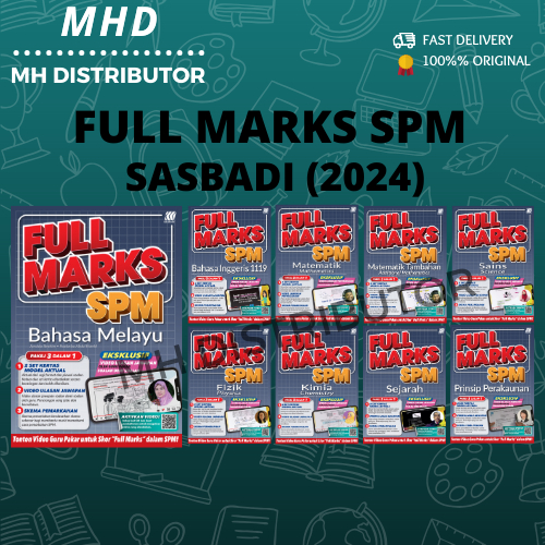 [MHD] 2024 BUKU LATIHAN : FULL MARKS SPM SASBADI | Shopee Malaysia