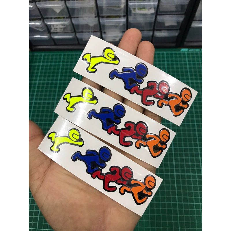 Sticker "Orang Lari" | Shopee Malaysia