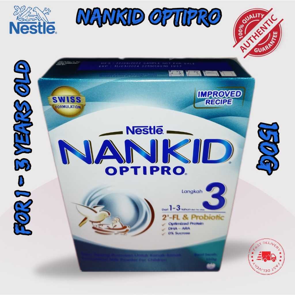 150g Nestle NanKid Step 3 (1-3 tahun) | Exp Date: March 2026 | Shopee ...