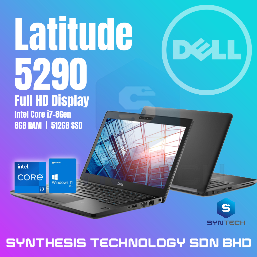 USED DELL LATITUDE 5290 NOTEBOOK i7-8 8+512 | Shopee Malaysia