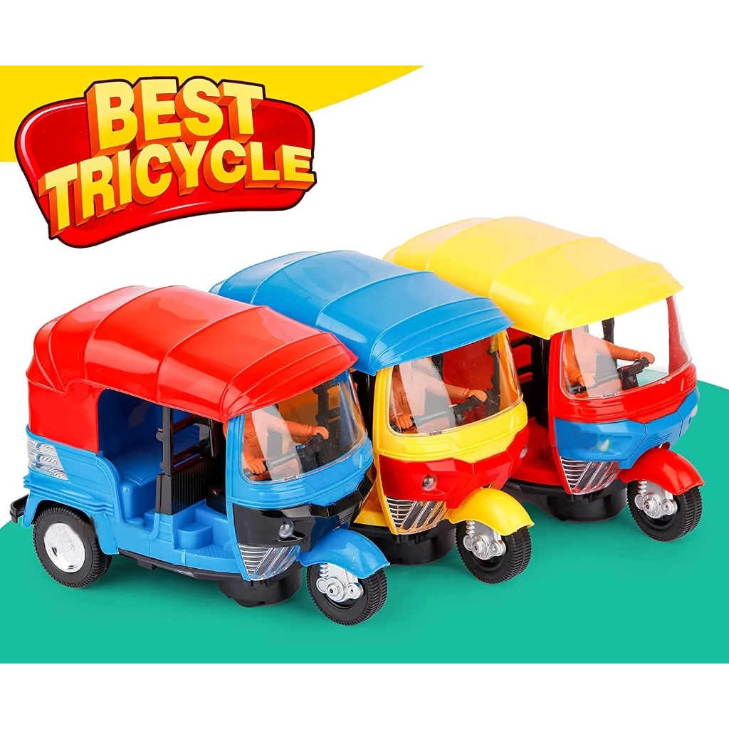 Best Tricycle Auto Rickshaw Toys With Attractive Light And Sound ...
