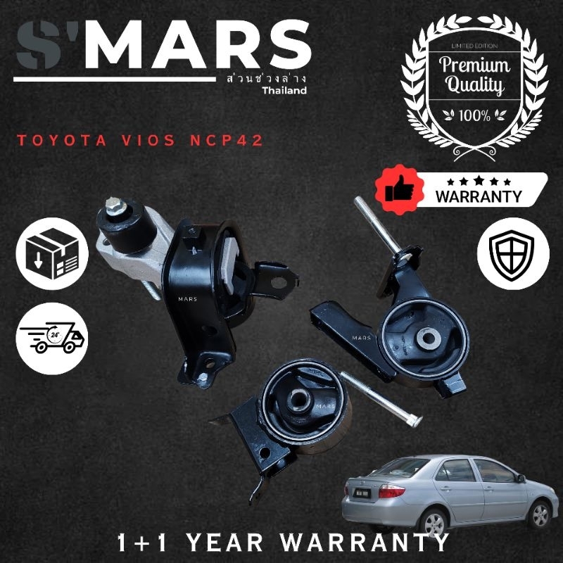 TOYOTA VIOS 1.5 NCP42 Engine Mounting Kit Set [1+1 Year Waranty ...