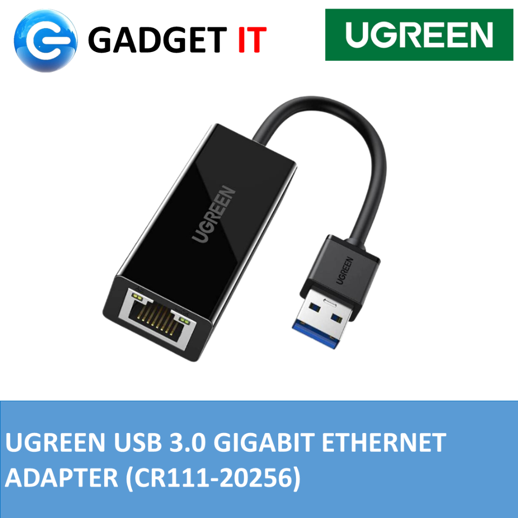 UGREEN USB 3.0 GIGABIT ETHERNET ADAPTER (CR111-20256) | Shopee Malaysia