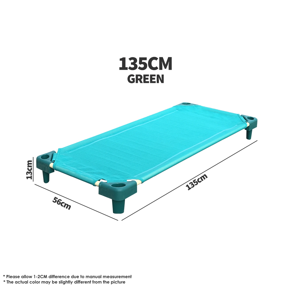 Portable Kids Bed STACKABLE KIDS BED CANVAS MESH Stackable Kindergarten ...