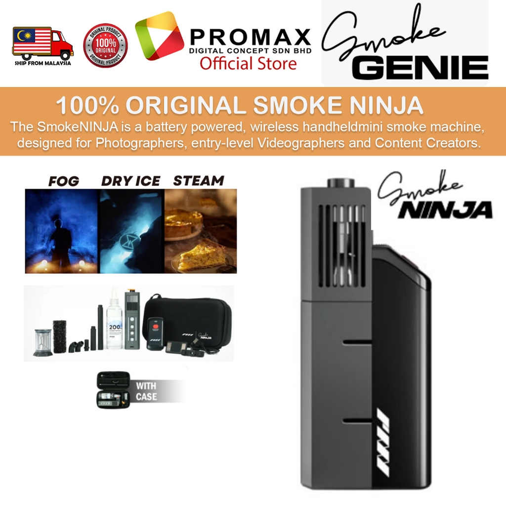 Smoke Ninja Next-Gen Portable Smoke Machine for Creators! Fog smoke Dry ...