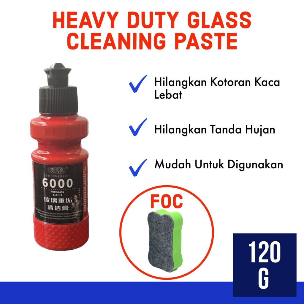 【100% ORIGINAL】 Heavy-Duty Glass Cleaning Paste Car Windscreen Oil Firm ...