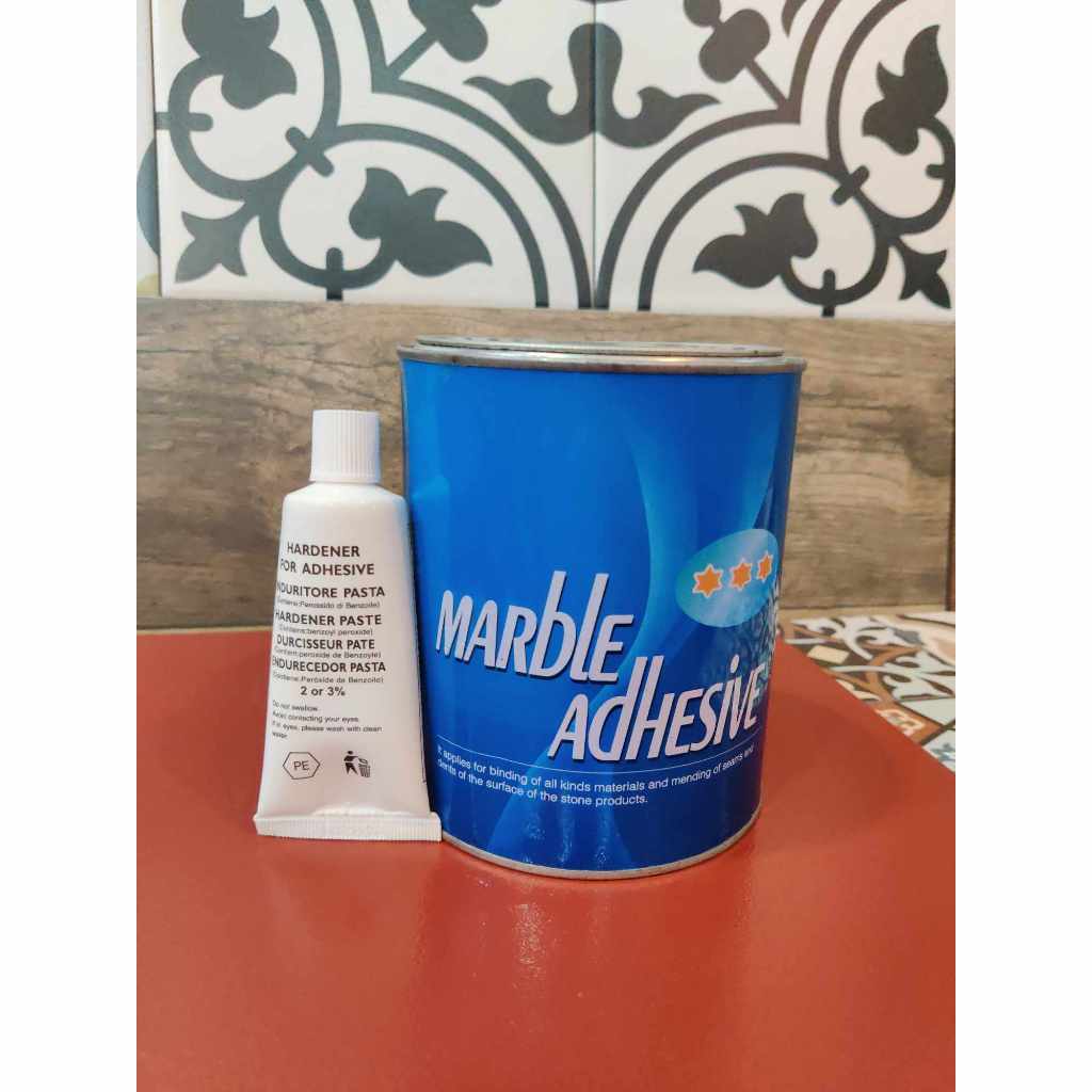 **Ready Stock** 1Litre Stone /Marble Adhesive + 35ml Hardener #Marble ...