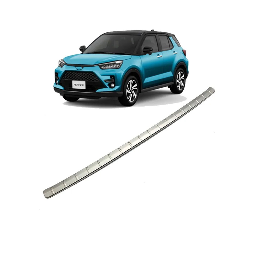 Perodua Ativa rear bumper guard foot plate stainless steel chrome ...