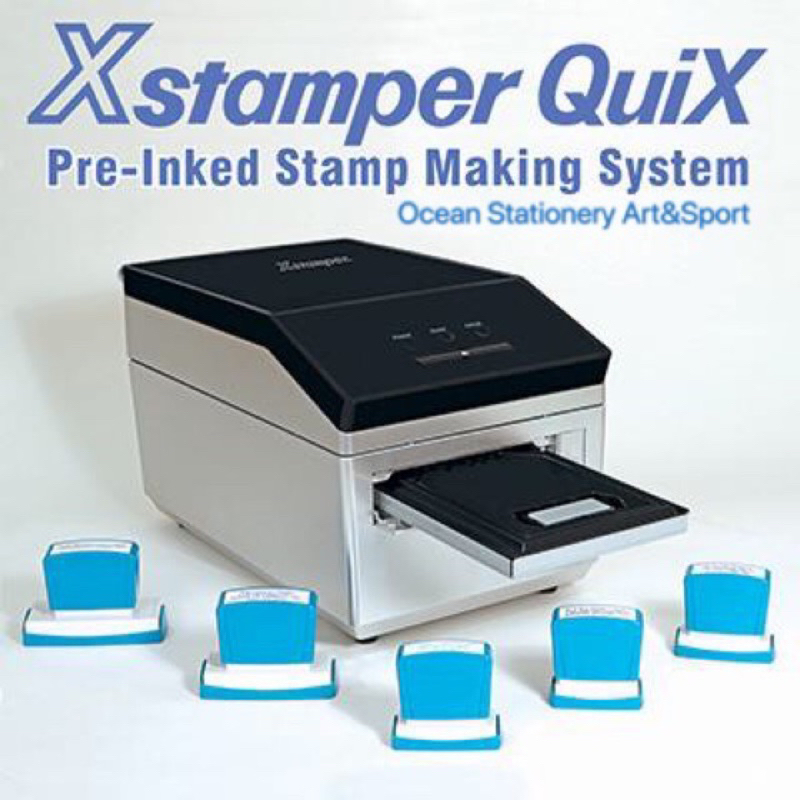 Xstamper Quix Machine pre ink stamp making system Custom made stamp machine | Shopee Malaysia
