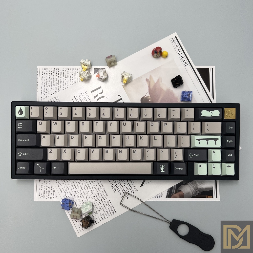 [LOCAL STOCK] Rainy Day Keycap PBT Cherry Profile Dye Sub Keycaps ...