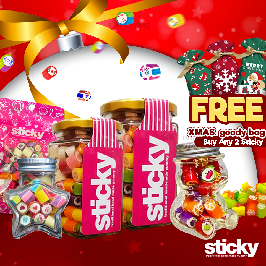 STICKY CANDY Gula-Gula HALAL Thank You / Happy Birthday / I Love You ...