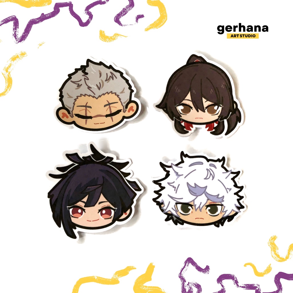 Hell's Paradise Chibi Sticker | Gabimaru Sagiri Yuzuriha Shion | Shopee ...