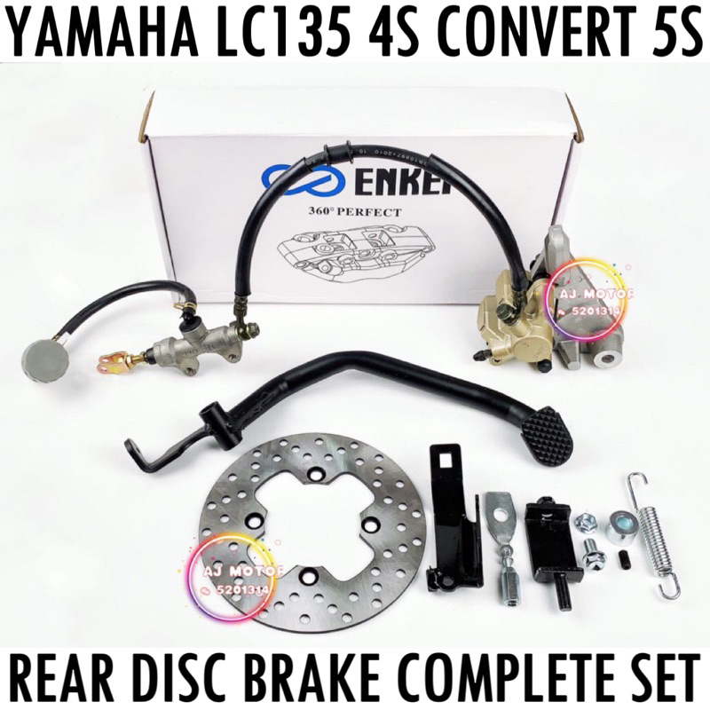 YAMAHA LC135 LC 4S CONVERT 5S REAR DISC BRAKE SET ARM BRACKET PLATE ...