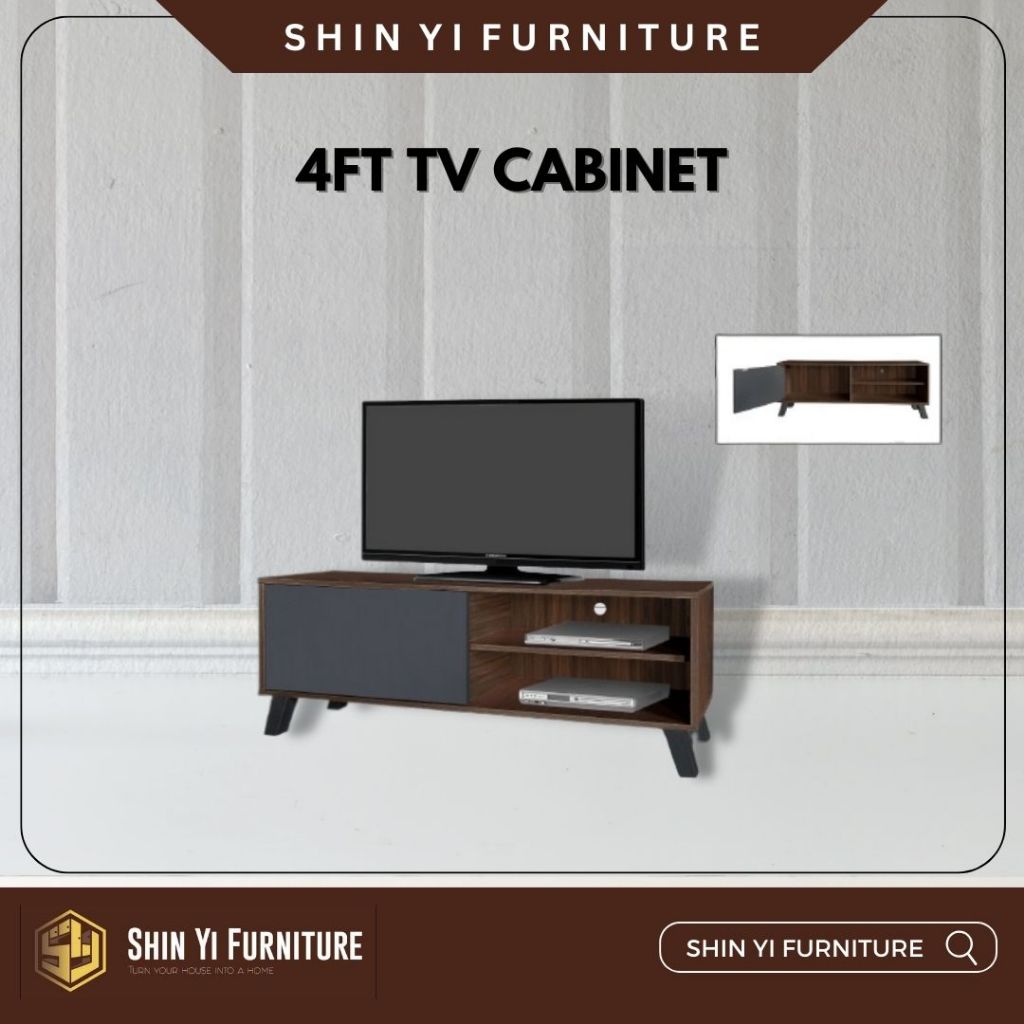 [SARAWAK] 4ft TV Cabinet TV Bench Modern TV Rack Cabinet Simple TV ...