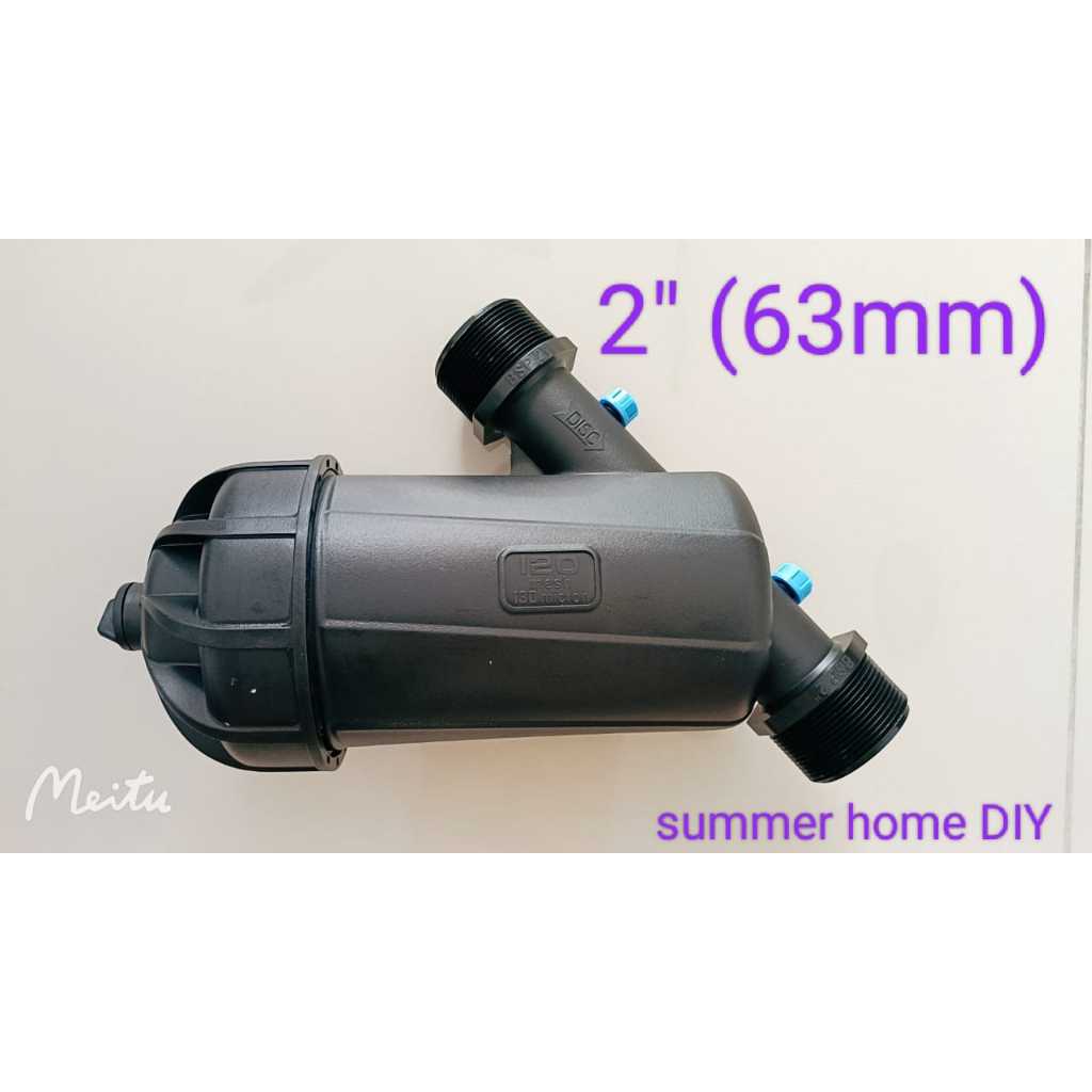 Disc Water Filter- 1 1/2" (50mm)/ 2" (63mm)(Y type) 120 Mesh 130 Micron ...