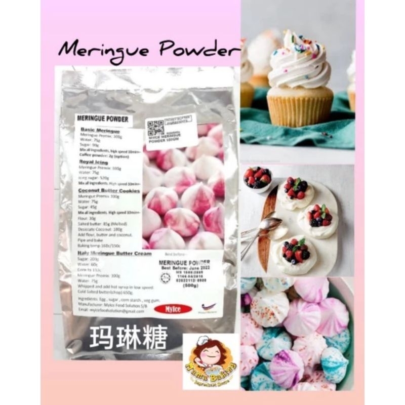 Meringue Powder 1kg Tepung Meringue Royal Icing Premix Butter Cookies ...