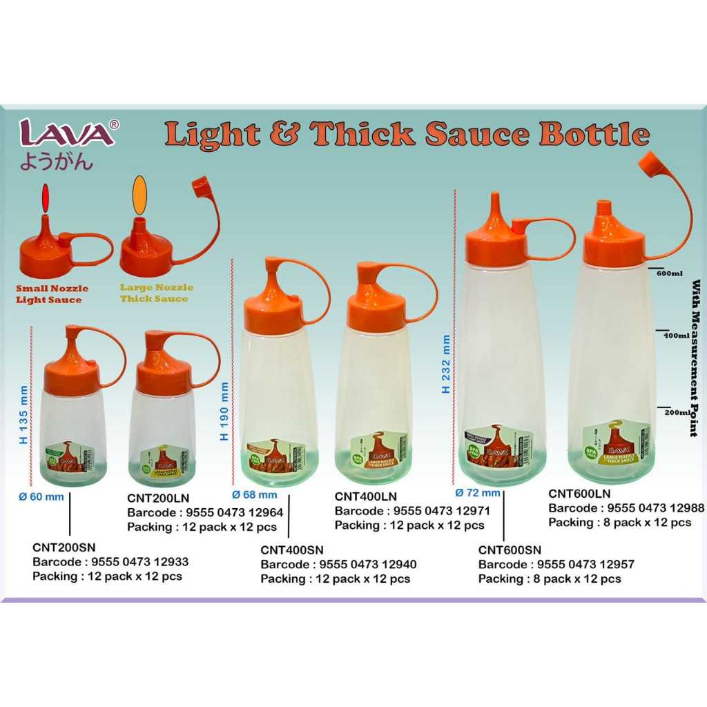 LAVA Squeezer Bottle Large Or Small Nozzle/ Multipurpose Tube 200 ML / 400 ML / 600 ML | Shopee ...