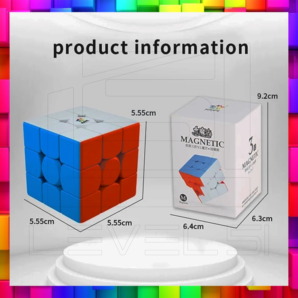 Star Rubik Cube Magnetic Little Magic 3x3 EDU Speed Cube Stickerless ...