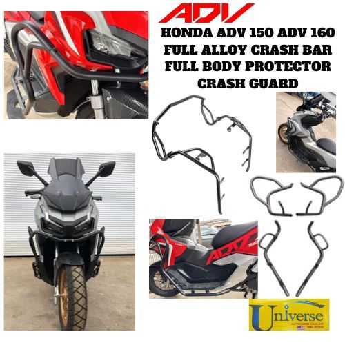 HONDA ADV 150 ADV 160 CRASH GUARD BODY PROTECTOR CRASH BAR FULL ALLOY MATERIAL CRASH BAR ...