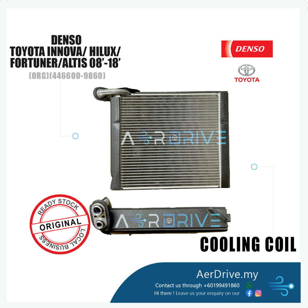 ORIGINAL DENSO TOYOTA INNOVA/HILUX/HIACE/FORTUNER/ALTIS 08'-18' Cooling ...