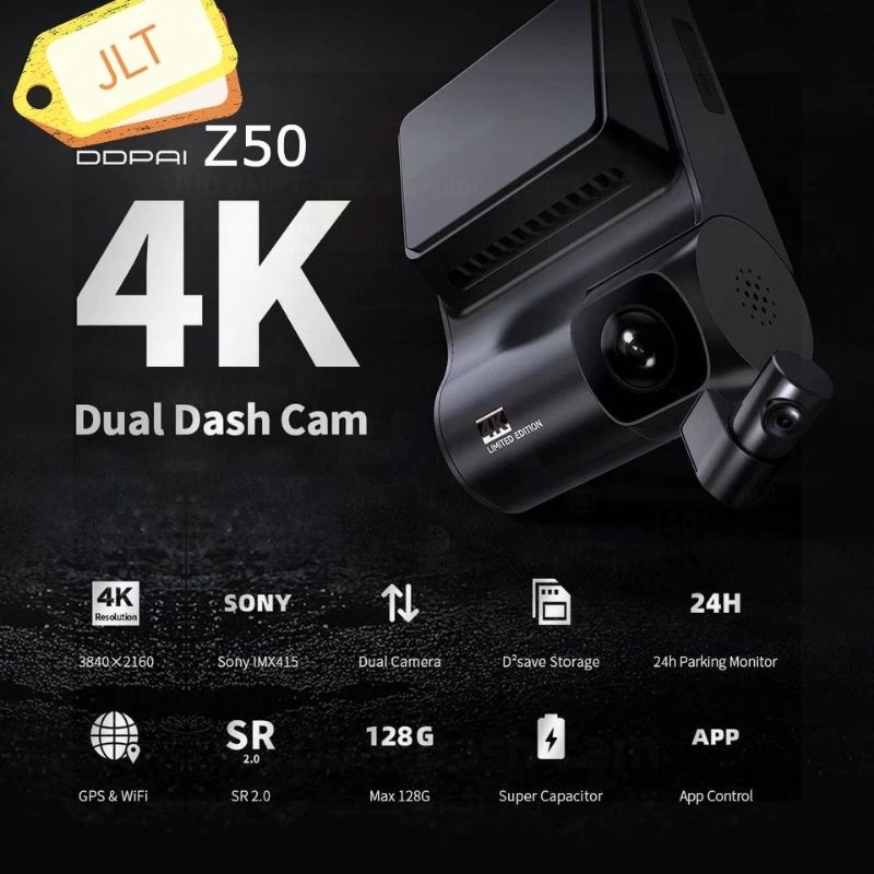 DDPAI Z50 Dual GPS 4K 2160P DASH CAM WIFI front and rear camera 24 ...