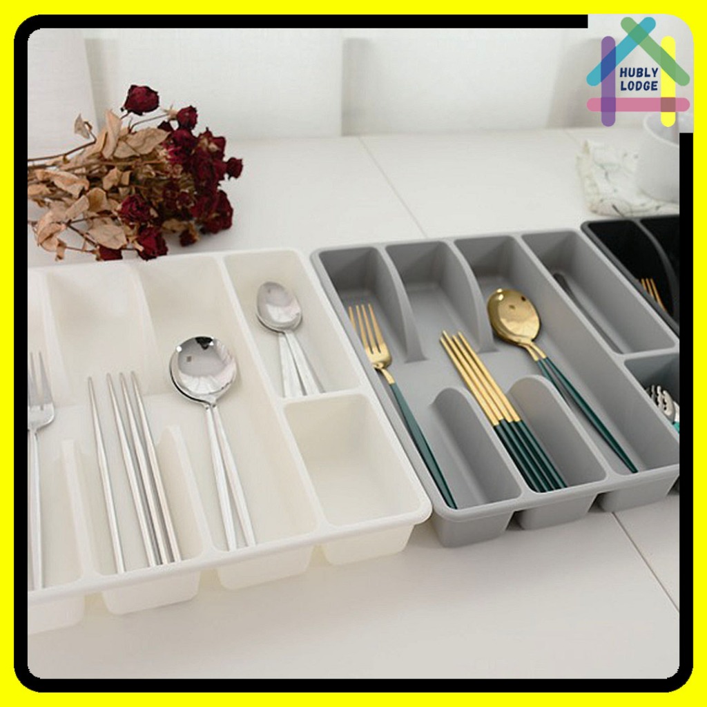 DRAWER CUTLERY TRAY UTENSILS TRAY STORAGE ORGANIZER DRAWER INSERT ...