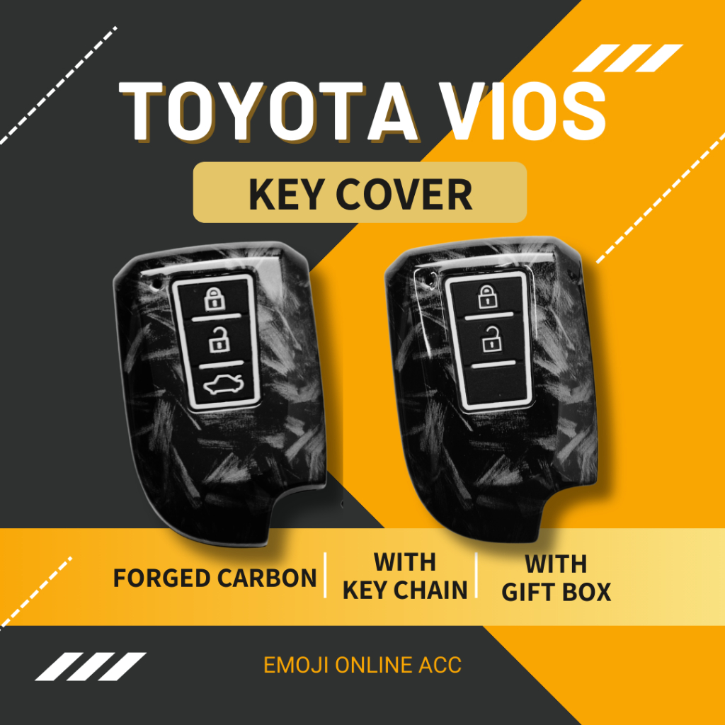 Toyota Vios / Yaris Car Key Case Cover Casing Keyless Remote Control ...