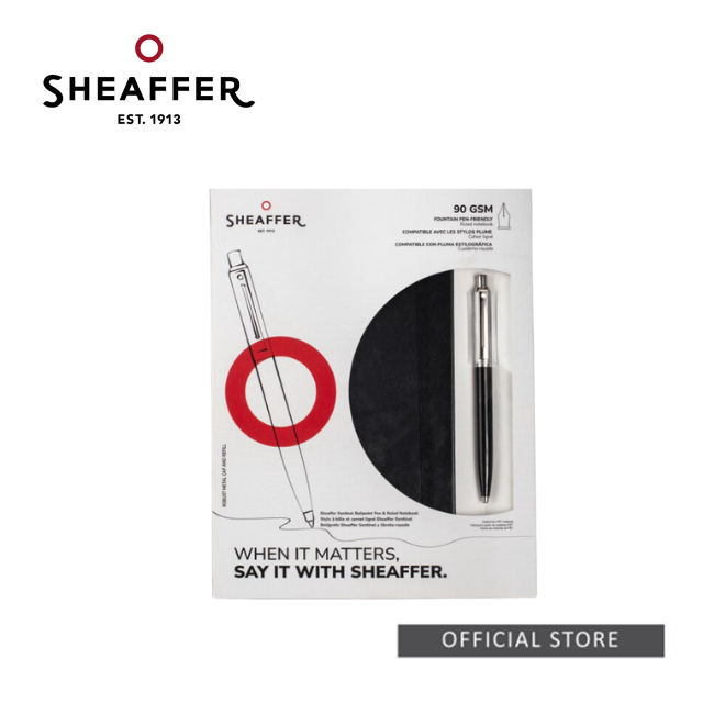 Sheaffer® Sentinel Black Ballpoint With A5 Notebook Gift Set | Shopee Malaysia