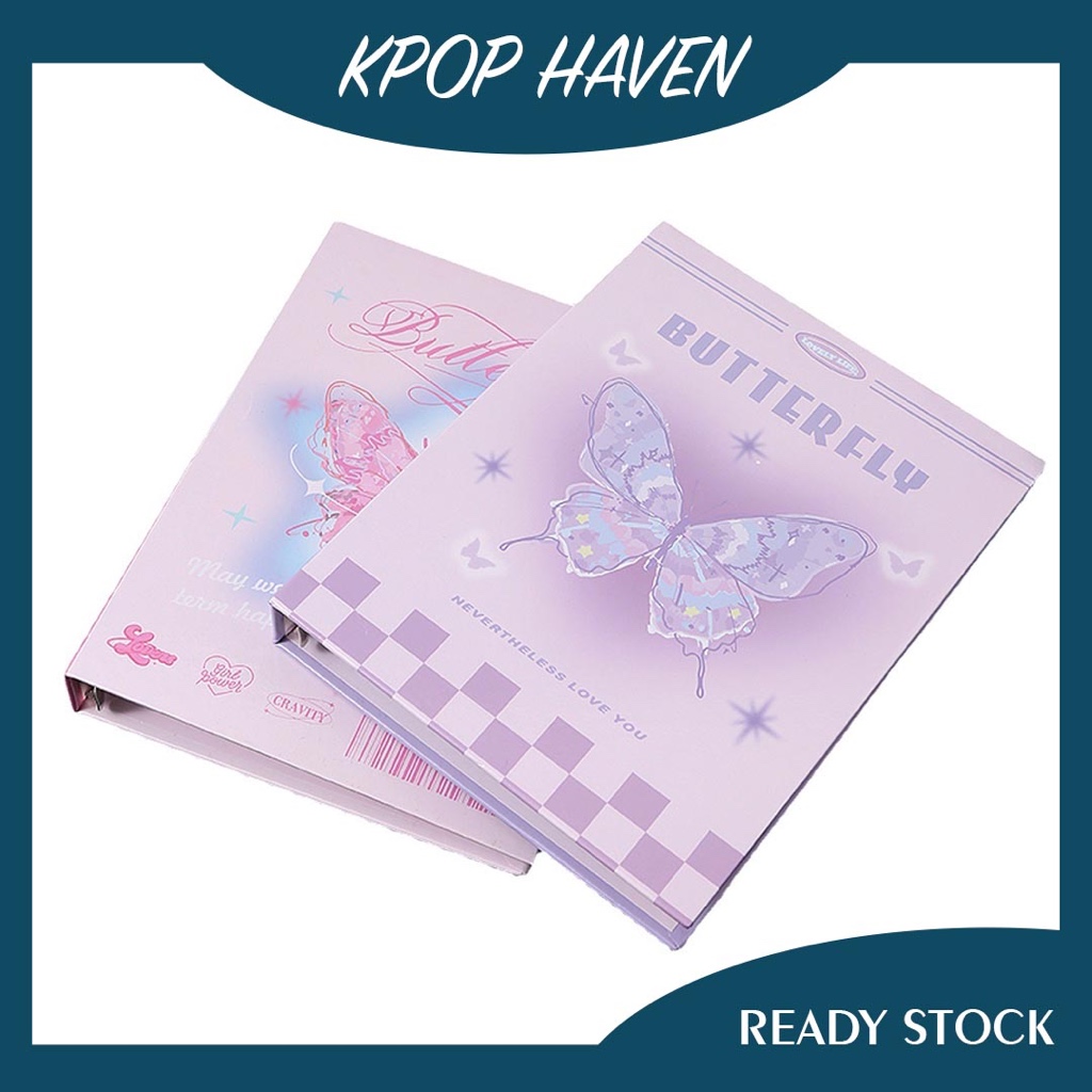 Ins A5 Binder Butterfly Series 3 Inch Photo Album Cartoon Photocard ...