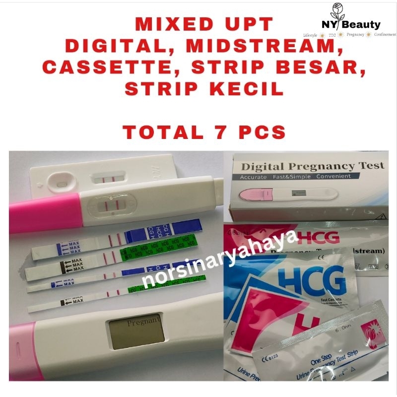 MIXED PELBAGAI JENIS PREGNANCY TEST STRIP CASSETTE PEN DIGITAL UPT ...