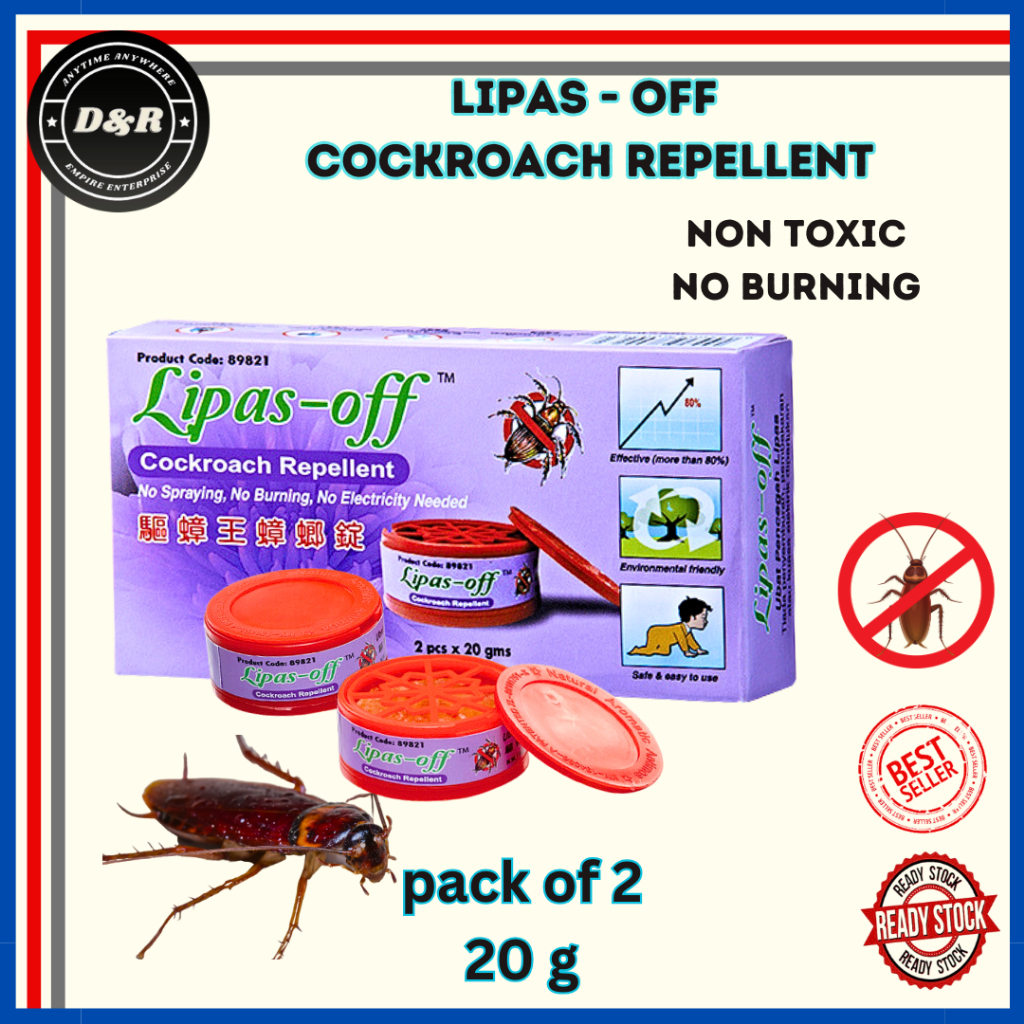 Cosway (Pack of 2) Lipas-Off Cockroach Repellent Racun Lipas untuk ...