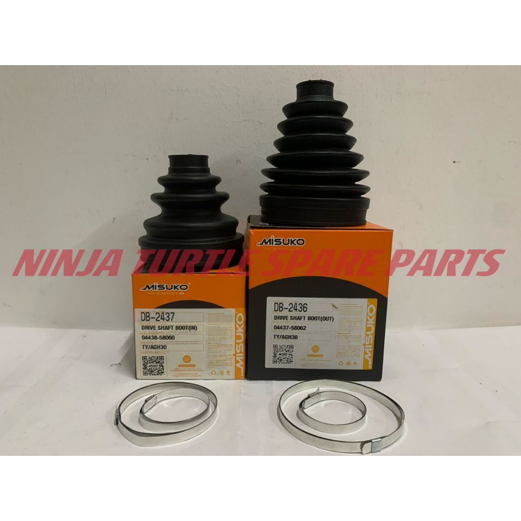 TOYOTA ALPHARD AGH30 2.4 Drive Shaft Boot Cover ( INNER & OUTER )MISUKO ...