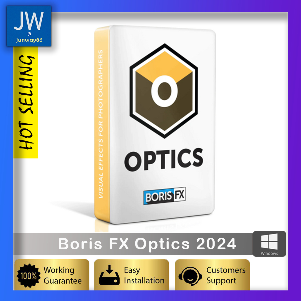 Boris FX Optics 2024 with Installation Video Tutorial (Plugin for Adobe Photoshop & Lightroom ...