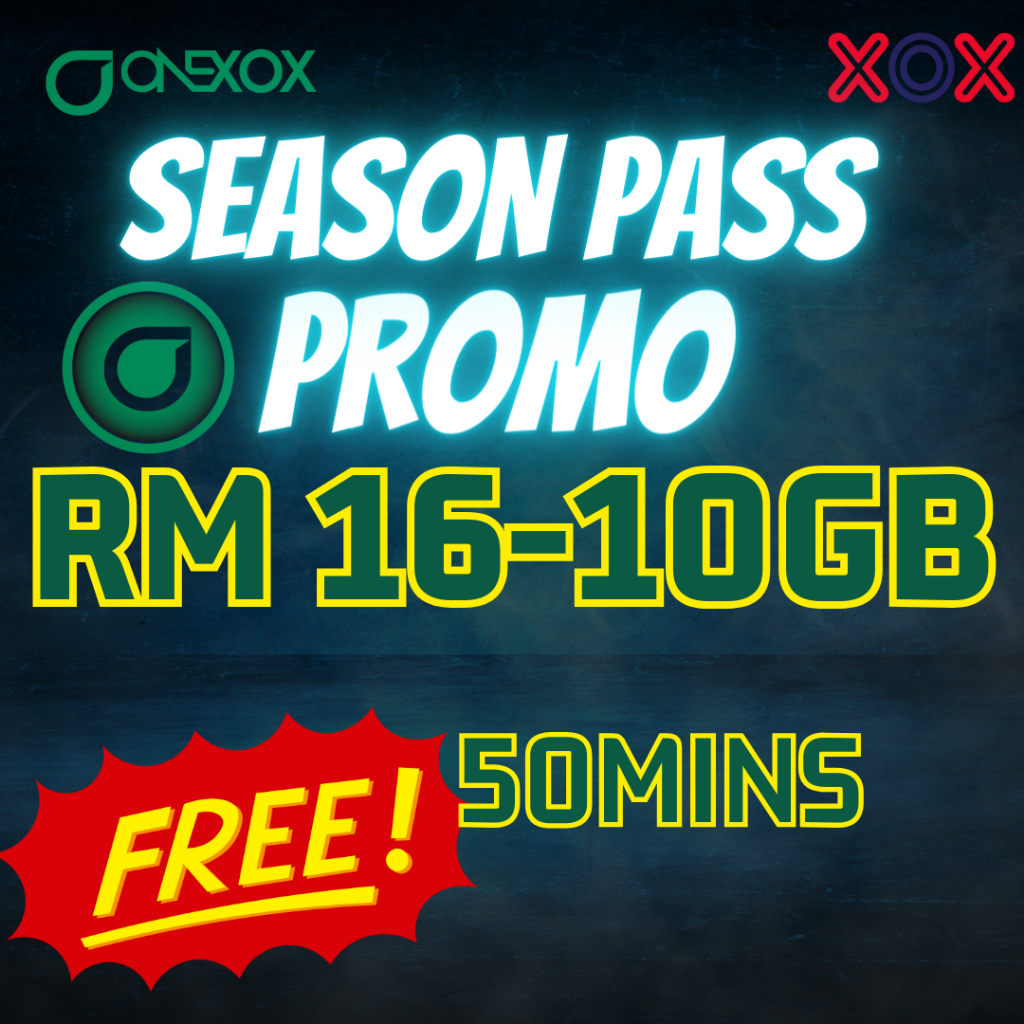 Onexox/ Xox Season Pass data promotion 10GB(freegift) | Shopee Malaysia