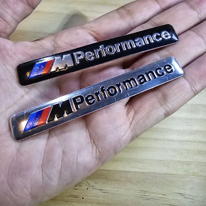 M Performance Abs Chrome Plating Emblem Logo Sticker | Shopee Malaysia