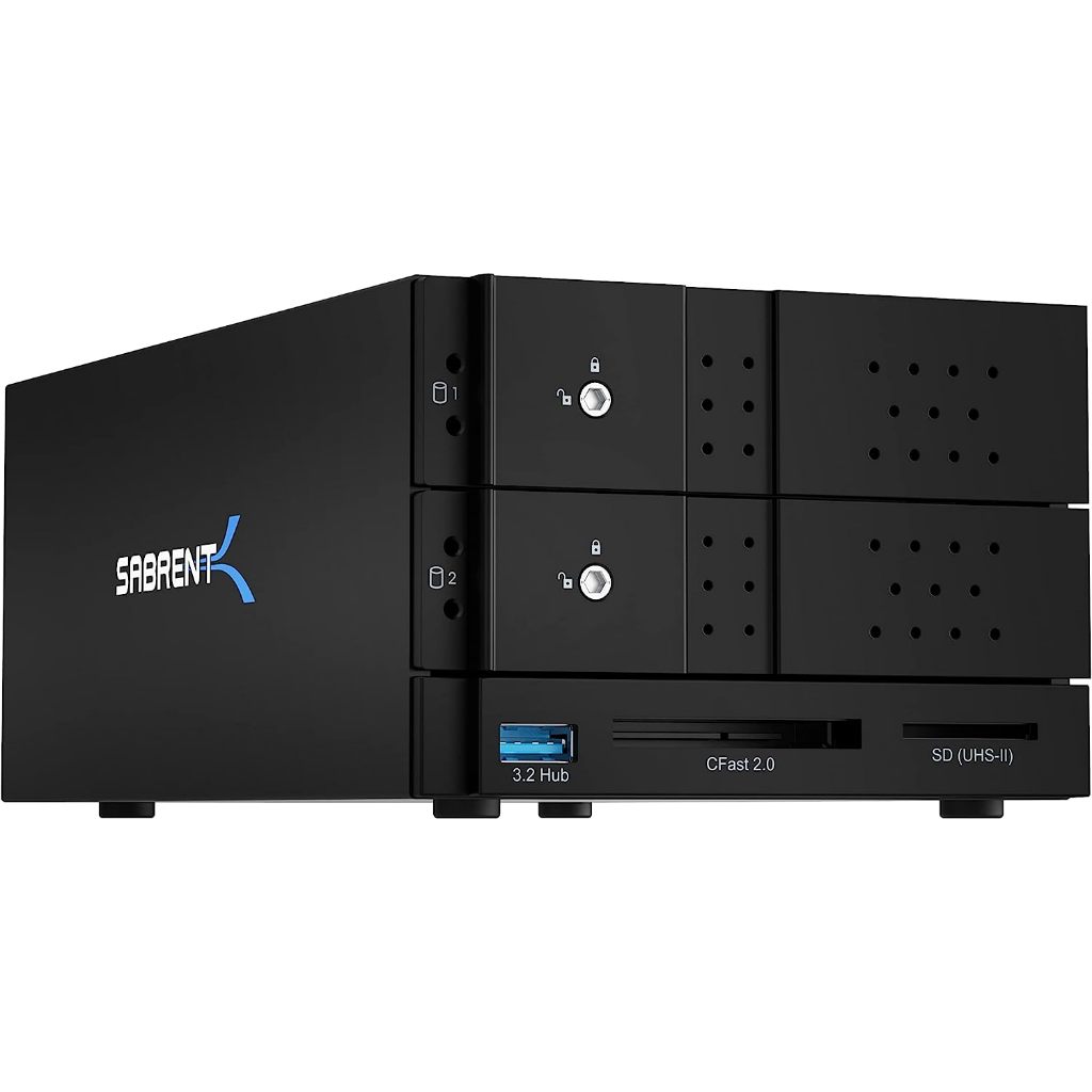 Sabrent USB Type-C to Dual 3.5" SATA and RAID Docking Station (with ...