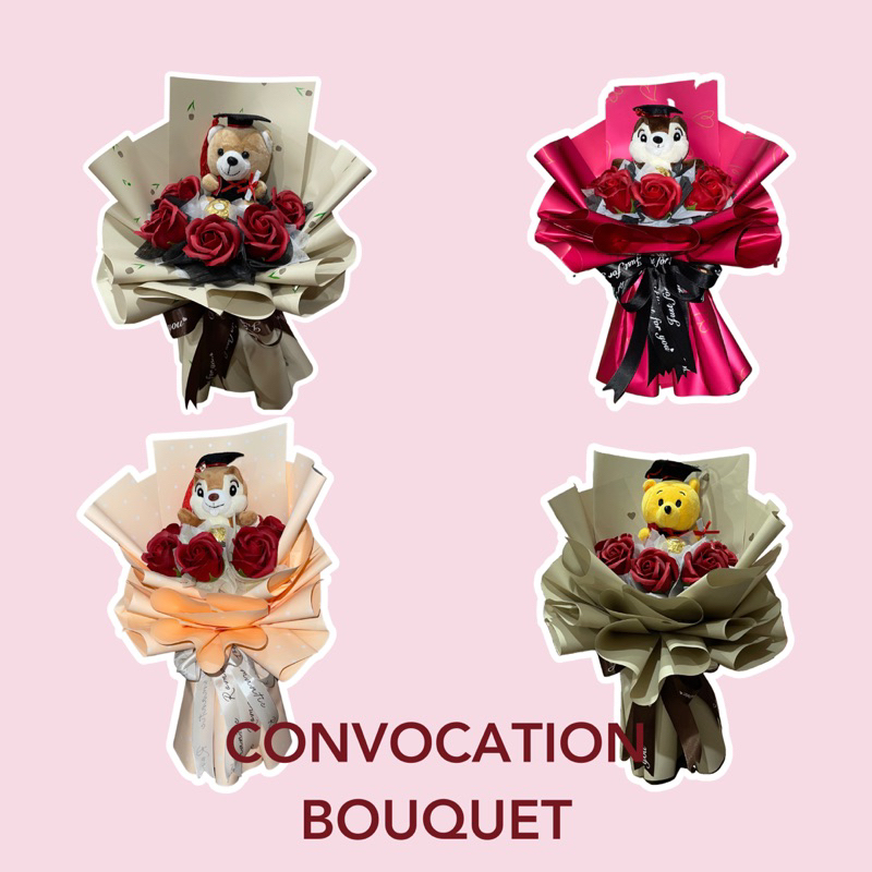 Convocation Bouquet Soap Rose Graduation Flower Bouquet 5 Stalk with ...